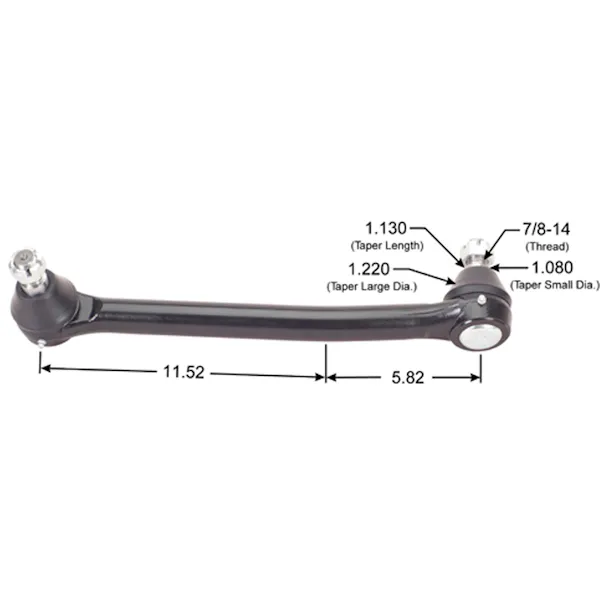 Kenworth Peterbilt Drag Link Assembly J206004003 L24VU8482A11 - Raney's ...