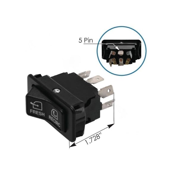 Peterbilt Fresh Air Rocker Switch 8320002000 - Raney's Truck Parts