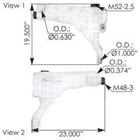 Peterbilt Kenworth Coolant Reservoir Tank DR104002 CP237001 - Raney's ...