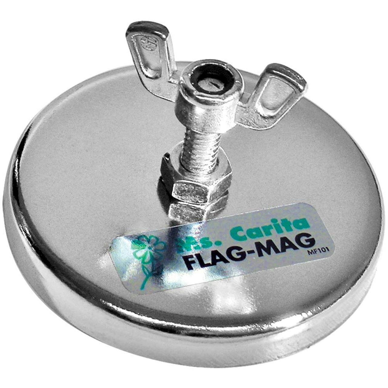 Chrome Magnetic Flag Holder - Raney's Truck Parts