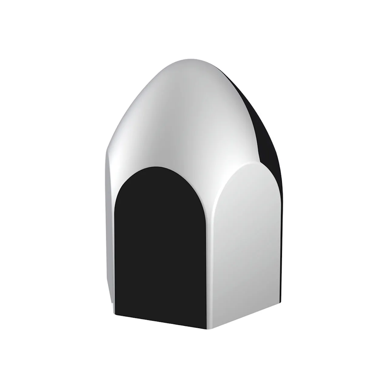 Chrome Plastic Push On Bullet Nut Cover - Raney's Truck Parts