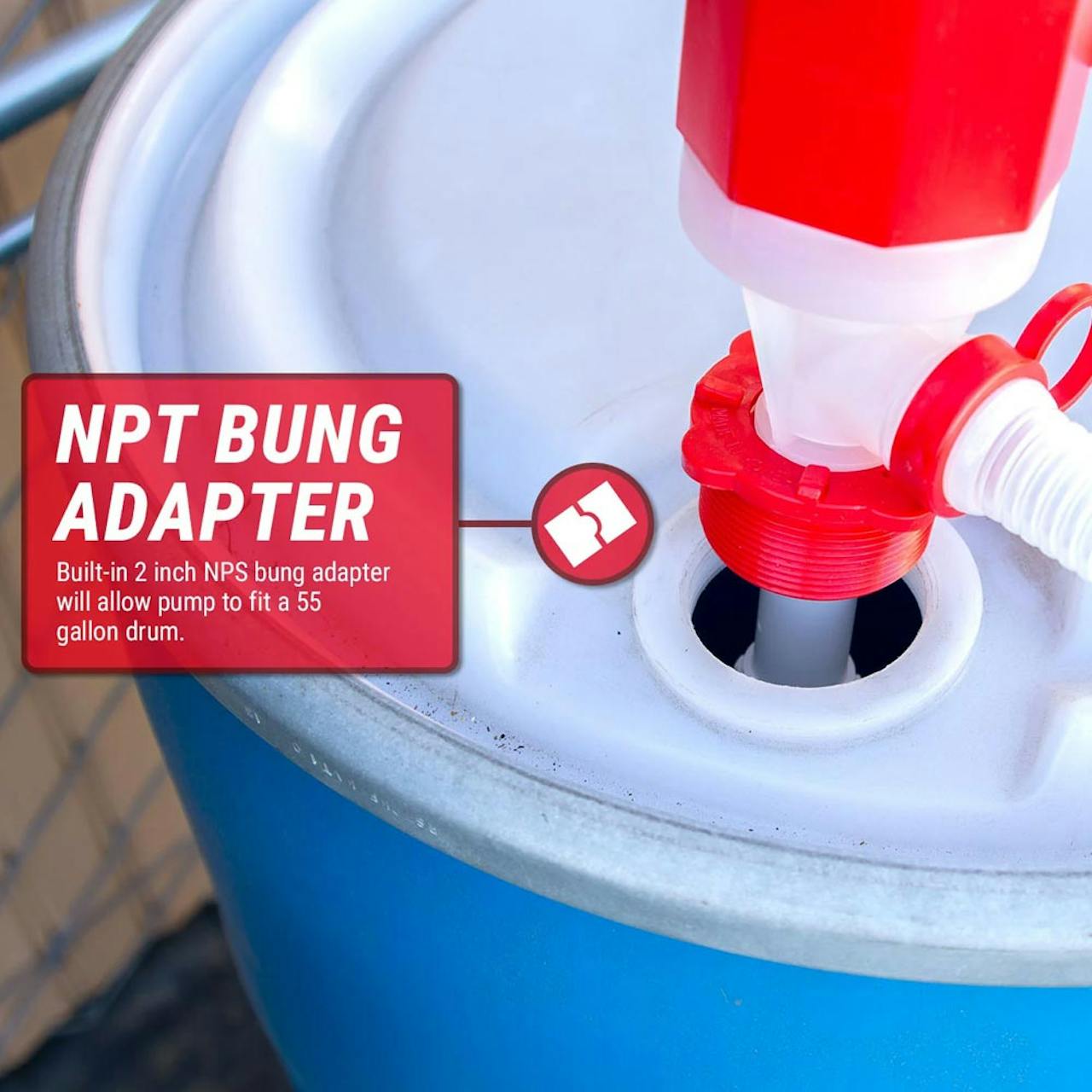 Manual 5.5 GPM Drum Pump TRDRUM40 By Tera Pump - Raney's Truck Parts