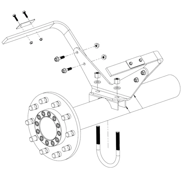 Minimizer Single Wheel Lift Axle Bracket Kit | Raney’s