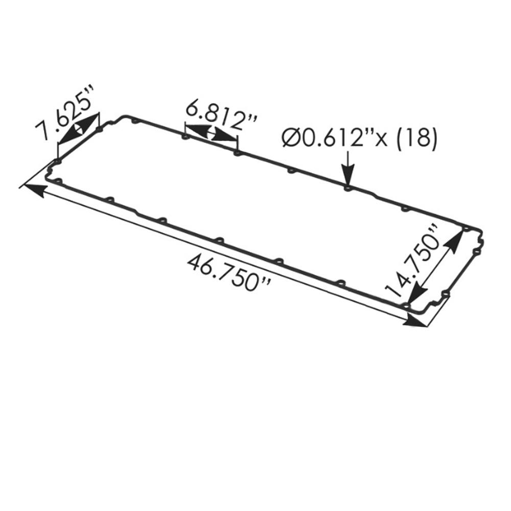 Detroit Diesel DD15 Oil Pan Gasket A4720140322 A4720140222 - Raney's ...