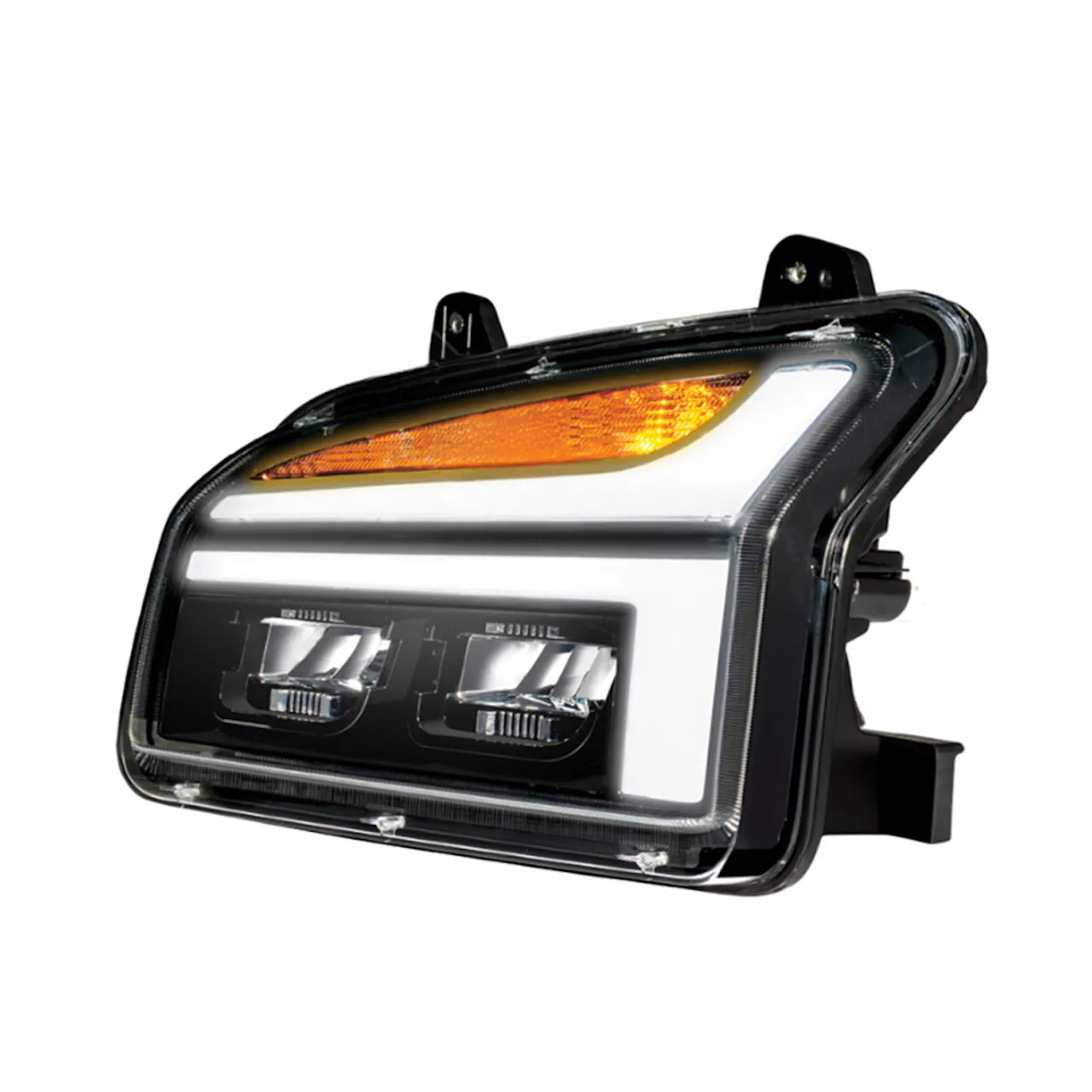 Kenworth T880 Blackout Headlight With Amber Full LED Turn Signal ...