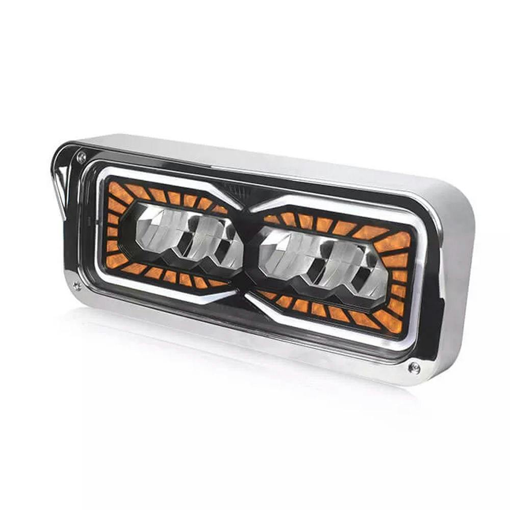 Freightliner Classic Blackout Horizon Series DRL LED Headlight Assembly ...