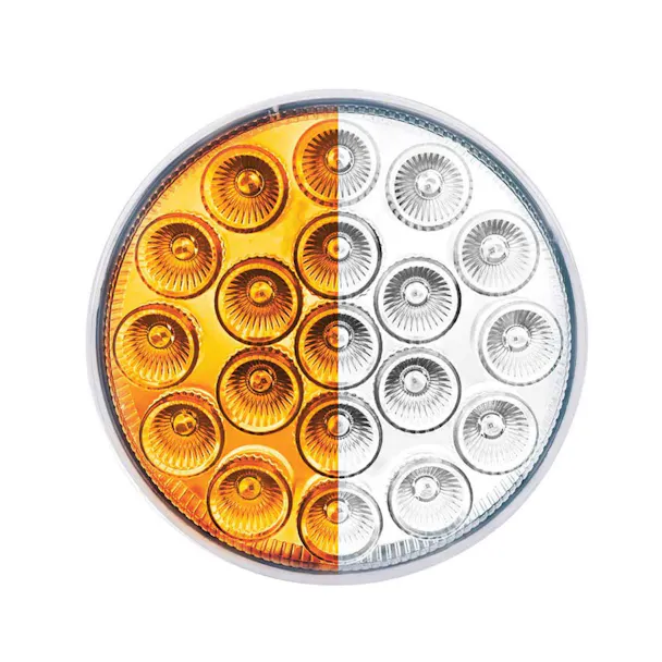19 LED 4" Round Double Fury Amber Clearance Marker Light