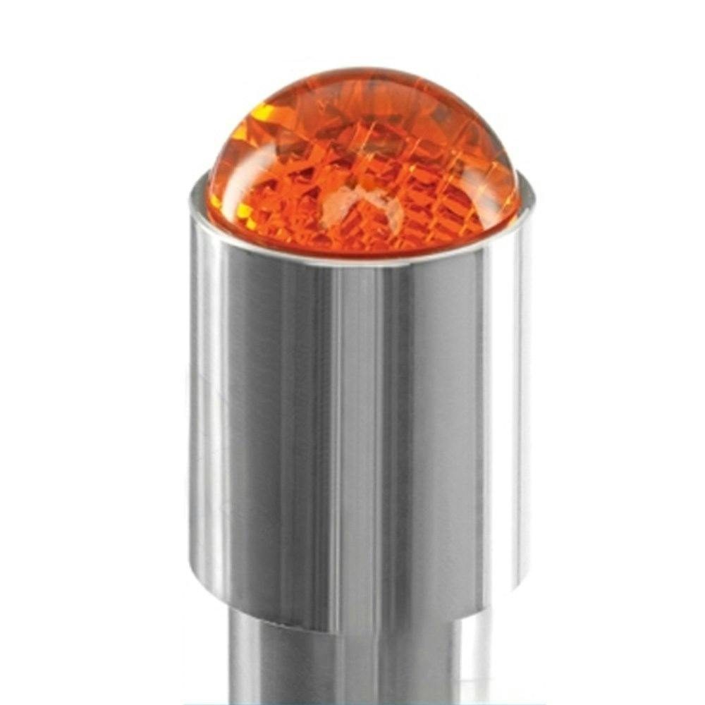 49" Stainless Steel LED Dome Lens Bumper Guides - Raney's Truck Parts