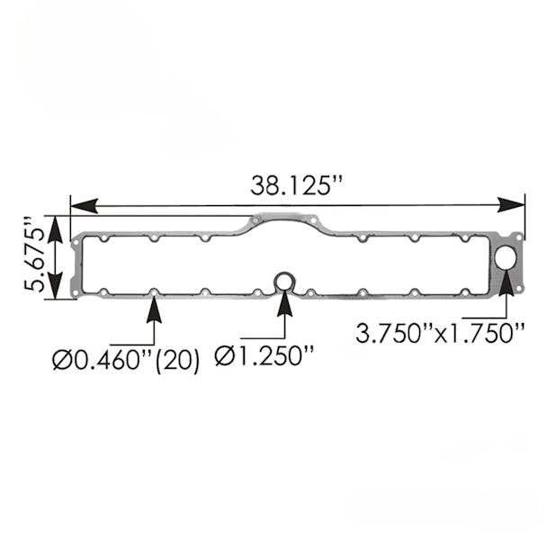 Cummins | ISX | Oil Cooler Gasket | 3104232 | B32477
