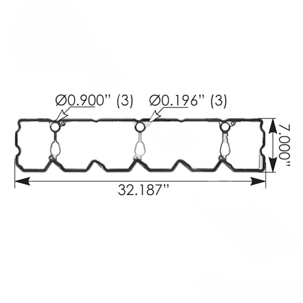 Cummins | ISB | QSB | Valve Cover Gasket | 3939284 | 3943303 | 3943864