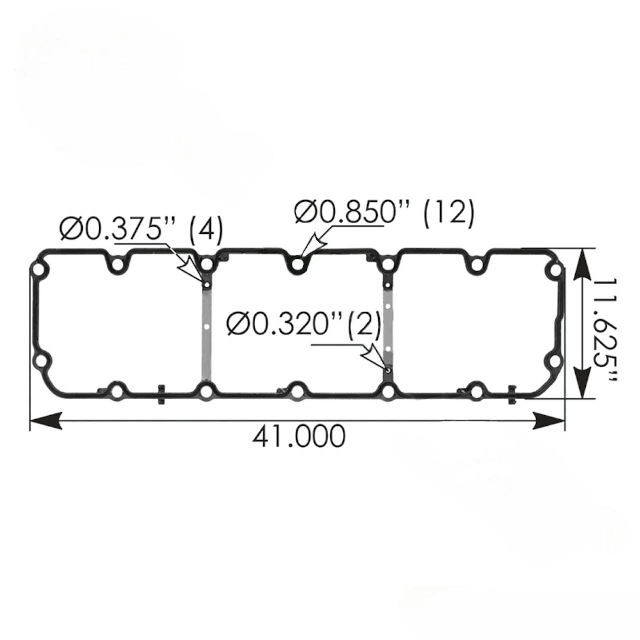 Caterpillar | C15 | Rocker Cover Isolation Seal | 3044925 | 2837710