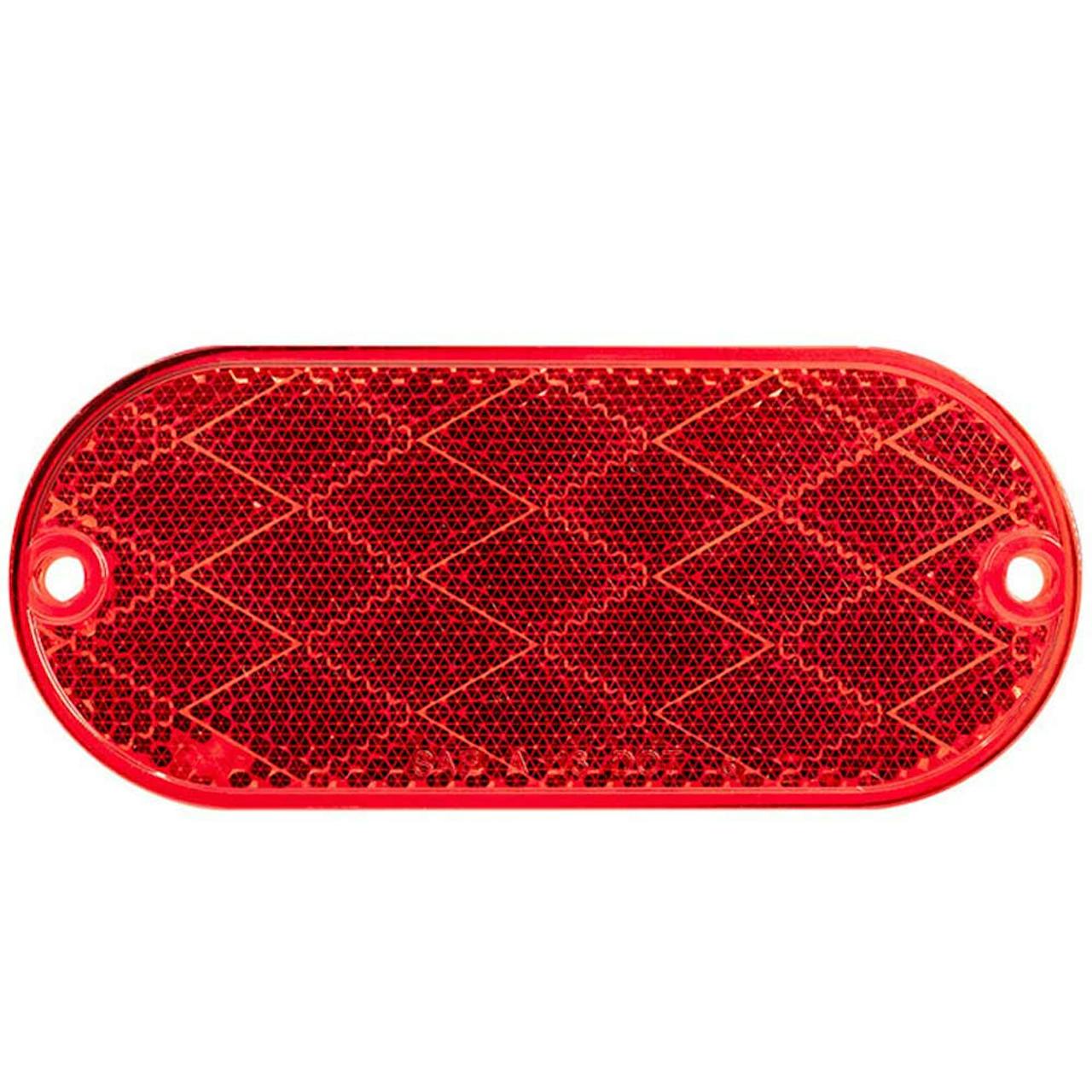 4" x 2" Oval Red Quick Mount Reflector 20 Pack | Raney's