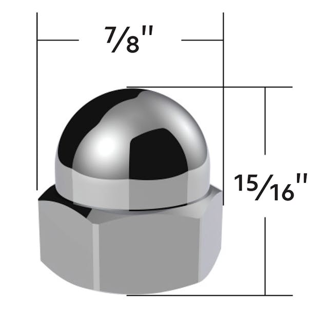 Universal Fitment 3/4" Acorn Nut Covers Set | Raney's