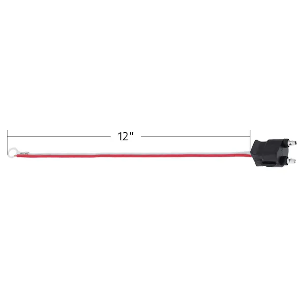 2 Wire 2 Prong Pigtail Straight Plug 16 Gauge| Raney's