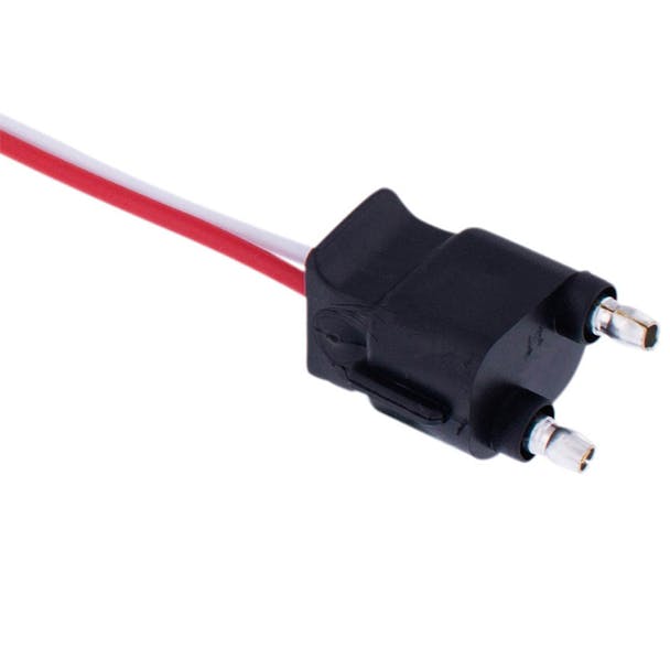 2 Wire 2 Prong Pigtail Straight Plug 16 Gauge| Raney's