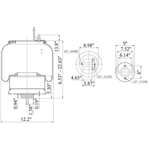 Hendrickson Rolling Lobe Air Spring W013589865 | Raney's