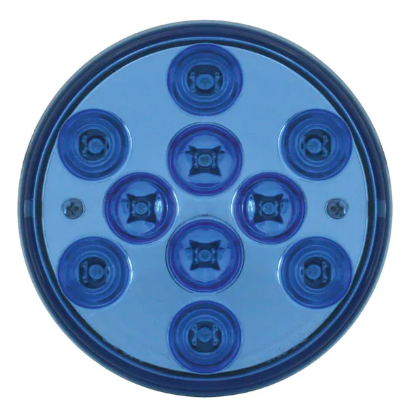 4 Inch Mega 10 Plus Blue LED Lights W/ Poly Lens | Raney's