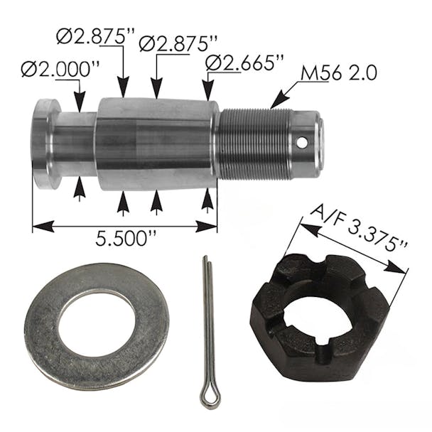 Jost Fifth Wheel Pin KZ1112 | Raney's
