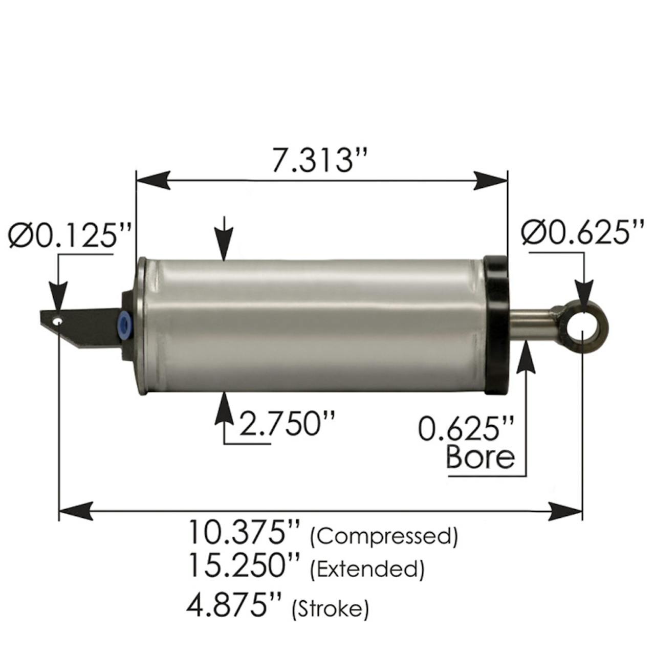 Fontaine Fifth Wheel Air Cylinder RK-11713 | Raney's