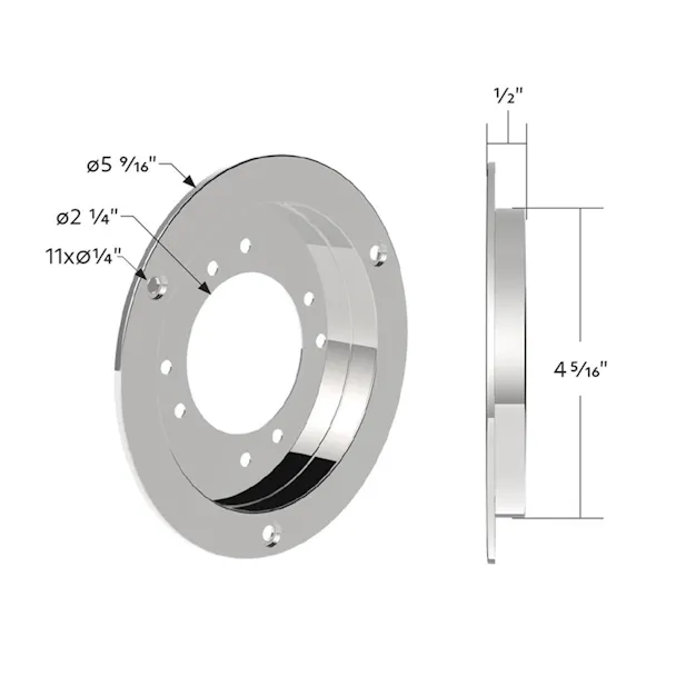 304 Stainless Steel Watermelon Light Sleeper Bunk Adapter | Raney's