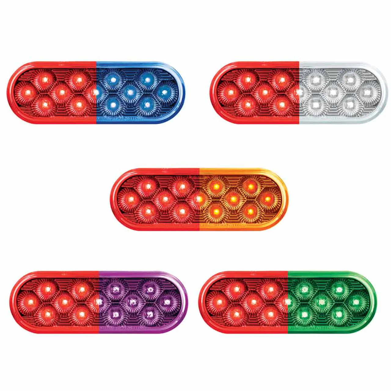 Double Fury 6" Oval Light Red Amber | Raney's