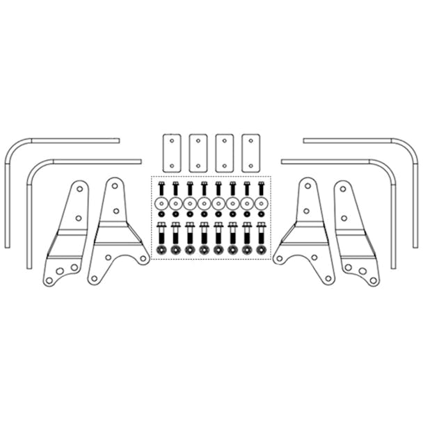 Minimizer Bracket Kit For 4-Bolt Meritor Brakes | Raney's