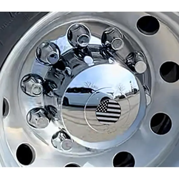Chrome Plastic Axle Cover Kit w/ RLF Logo Floater | Raney's