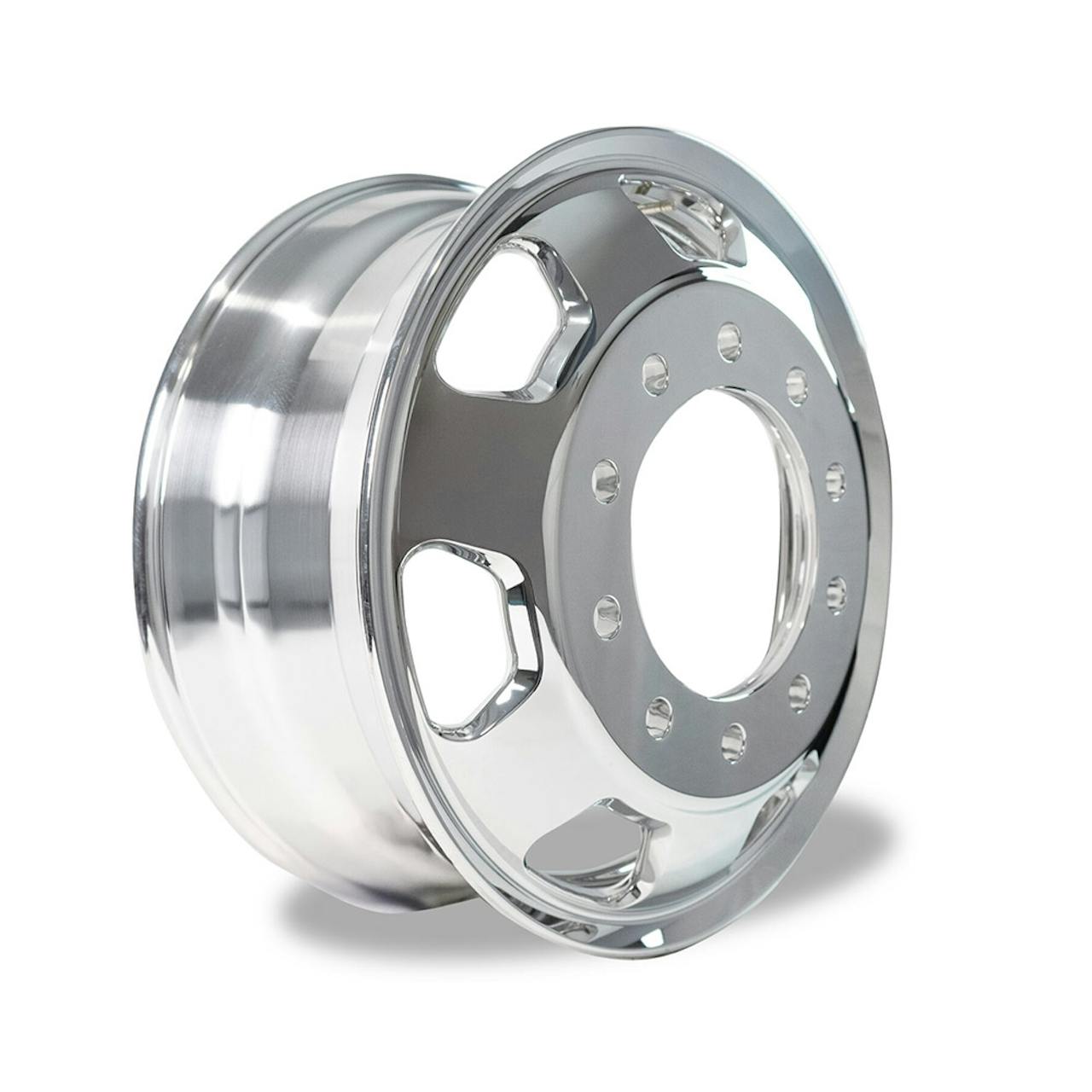22.5" Kenworth Style Polished Aluminum Hub Piloted Wheel - Raney's ...