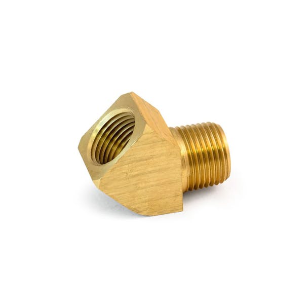 Brass 45-Degree Street Elbow Pipe 3/8" Fitting - Raney's Truck Parts