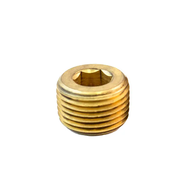 Brass Hex Countersink Pipe Plug 3/8" Fitting - Raney's Truck Parts