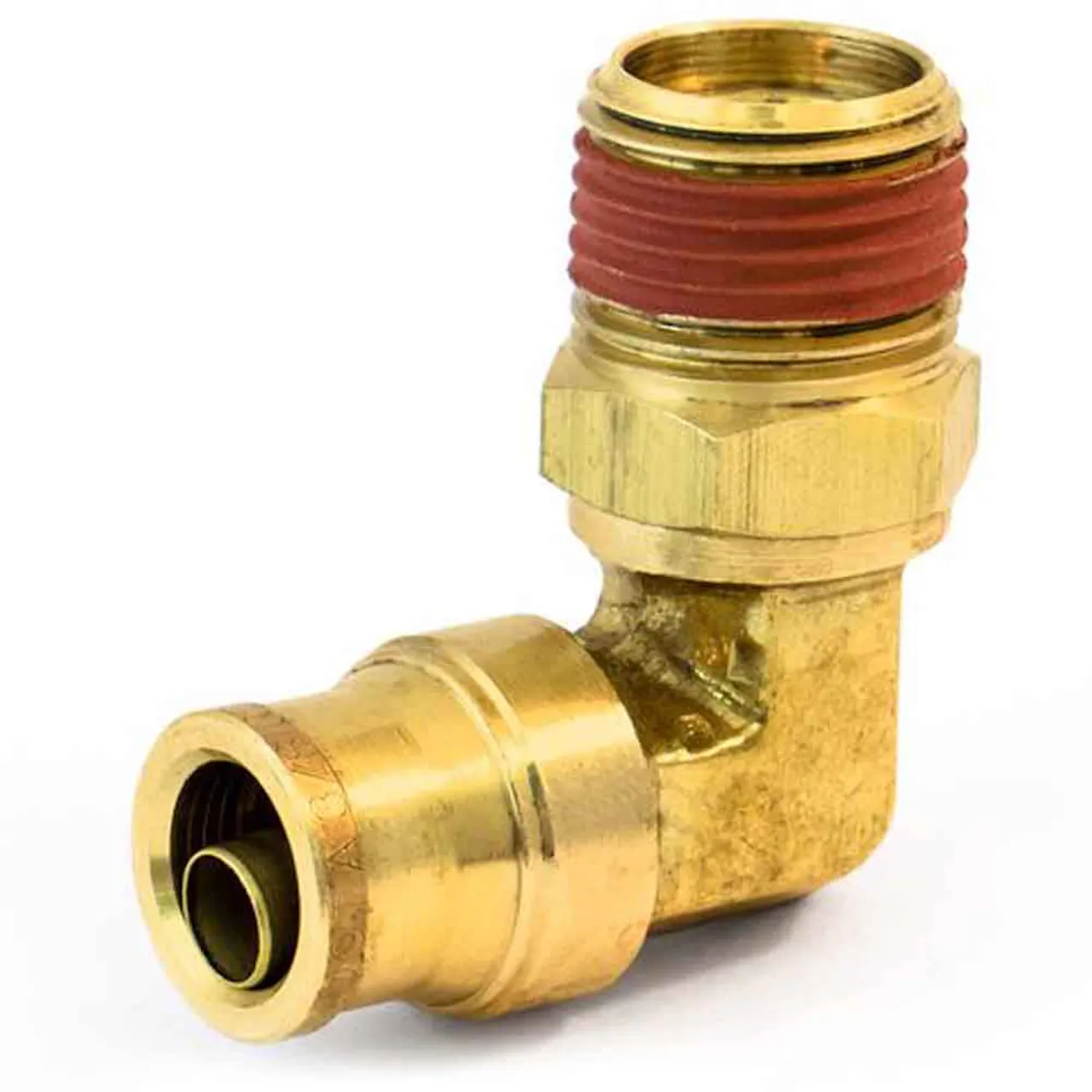 Brass Composite Male 90 Degree Push-To-Connect Swivel Elbow 1/2" x 3/8 ...