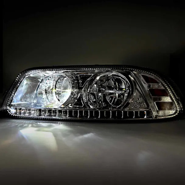 Mack Granite Pinnacle CV GU7 GU8 Vision Chrome LED Headlight Assembly ...