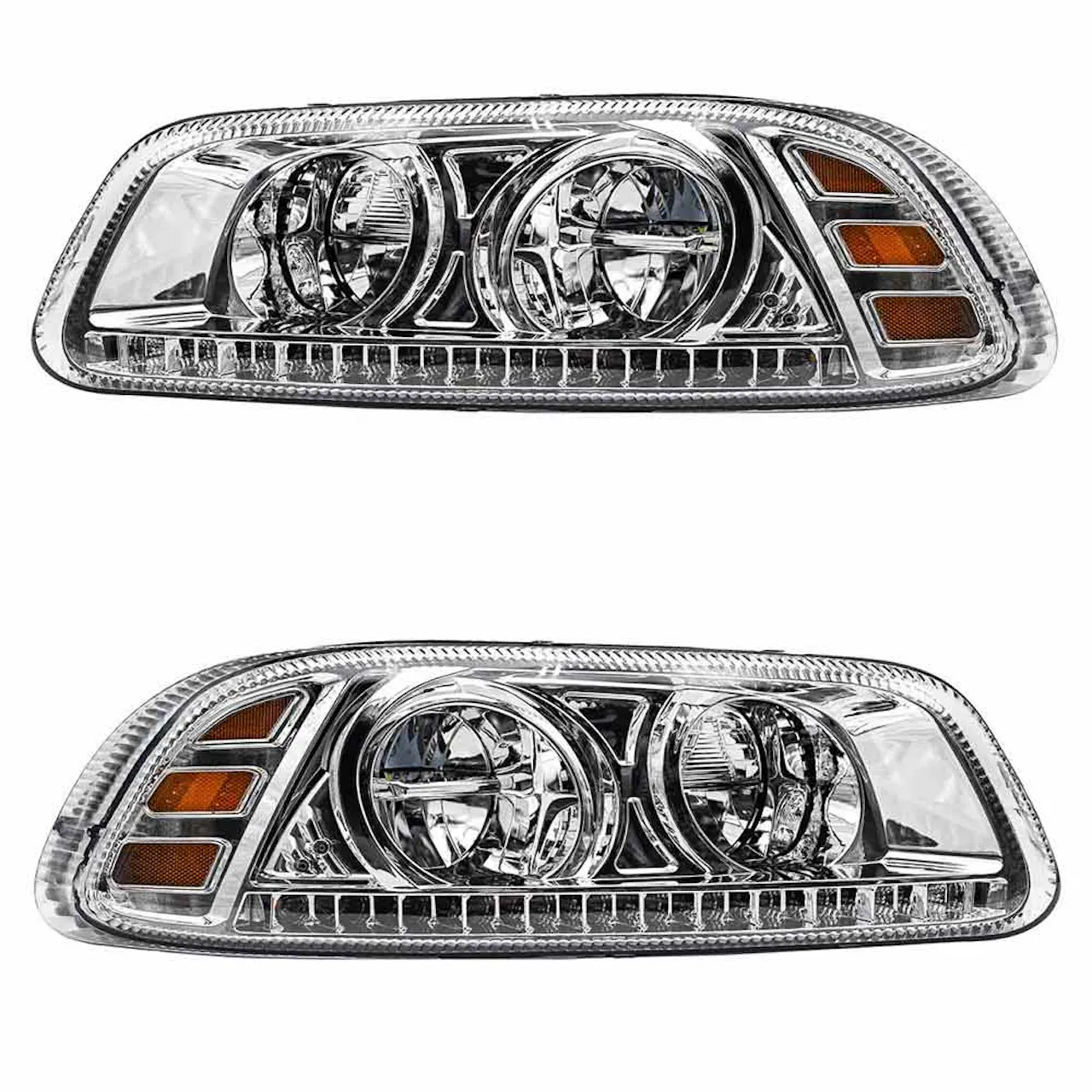 Mack Granite Pinnacle CV GU7 GU8 Vision Chrome LED Headlight Assembly ...