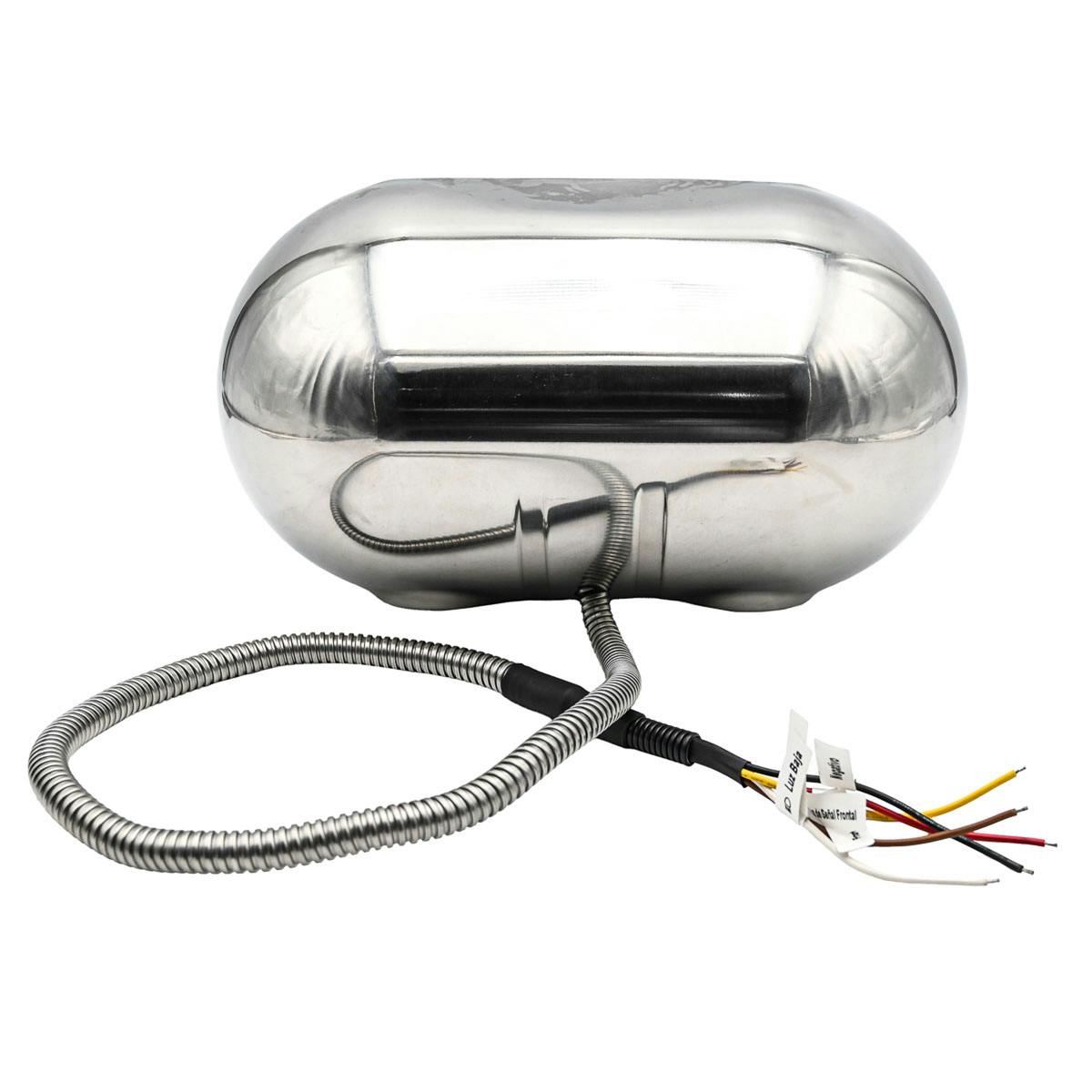 Peterbilt 359 Chrome Round Halo Full LED Headlight Assembly | Raney's