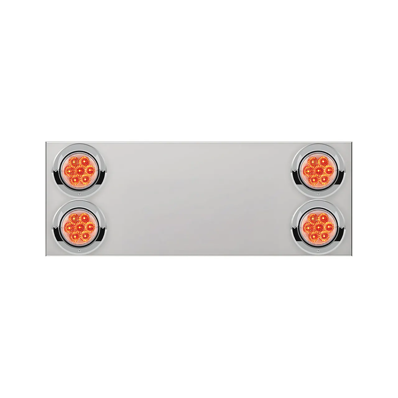 Stainless Steel Rear Center Panel With Reflector LEDs