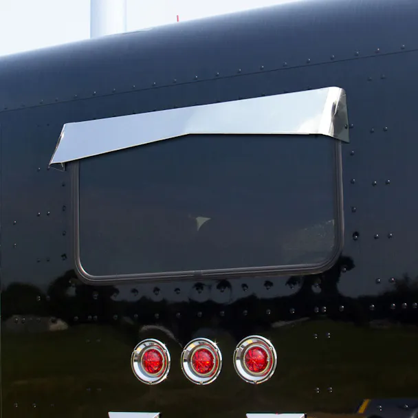 Peterbilt 37.25" Untie Style Sleeper Rear Window Visor by RoadWorks ...