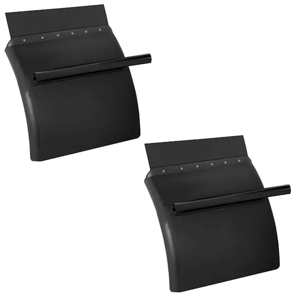 24" Black Poly Tube Mount Quarter Fender With Mud Flaps | Raney's