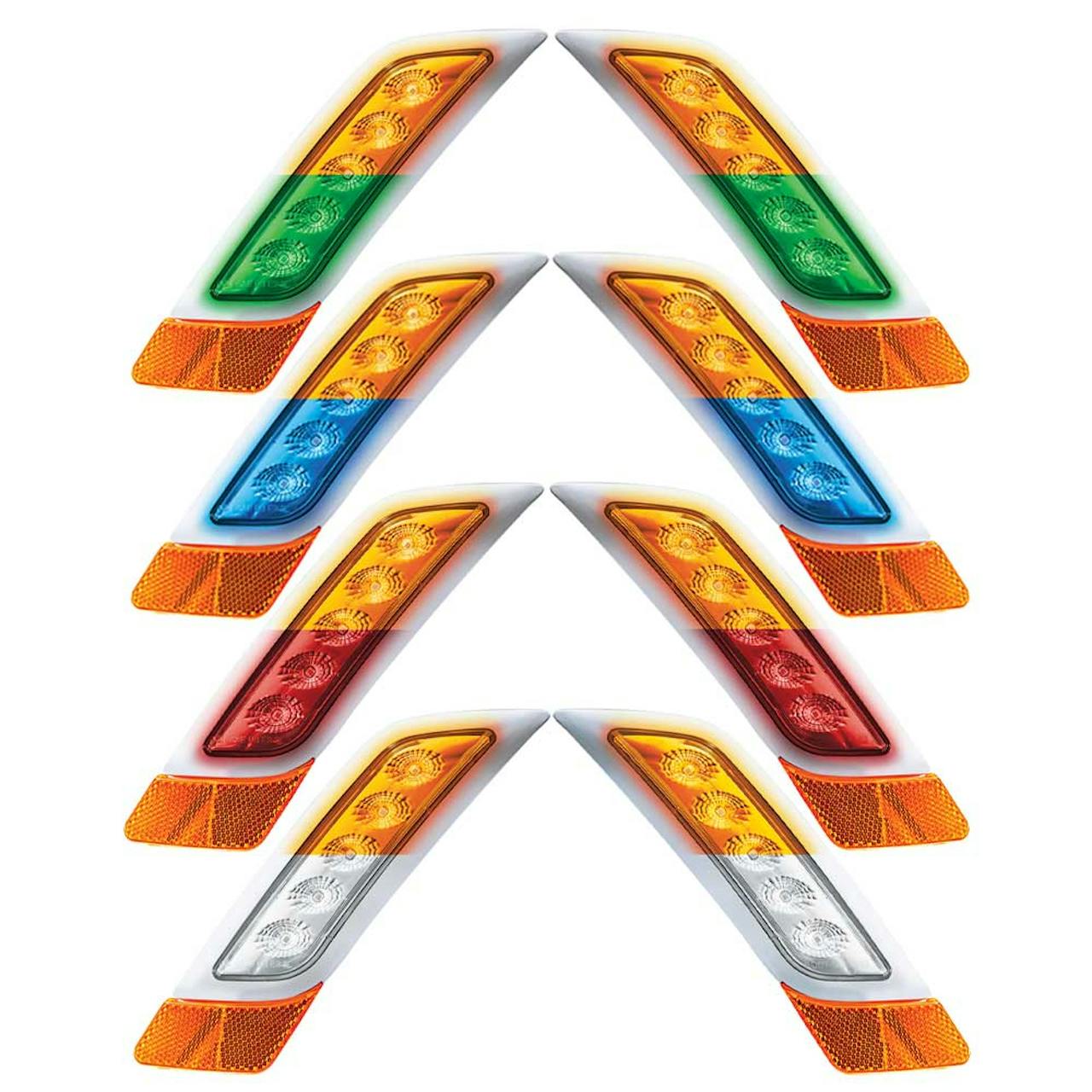 Peterbilt 579 589 LED Amber Fender Turn Signal Light