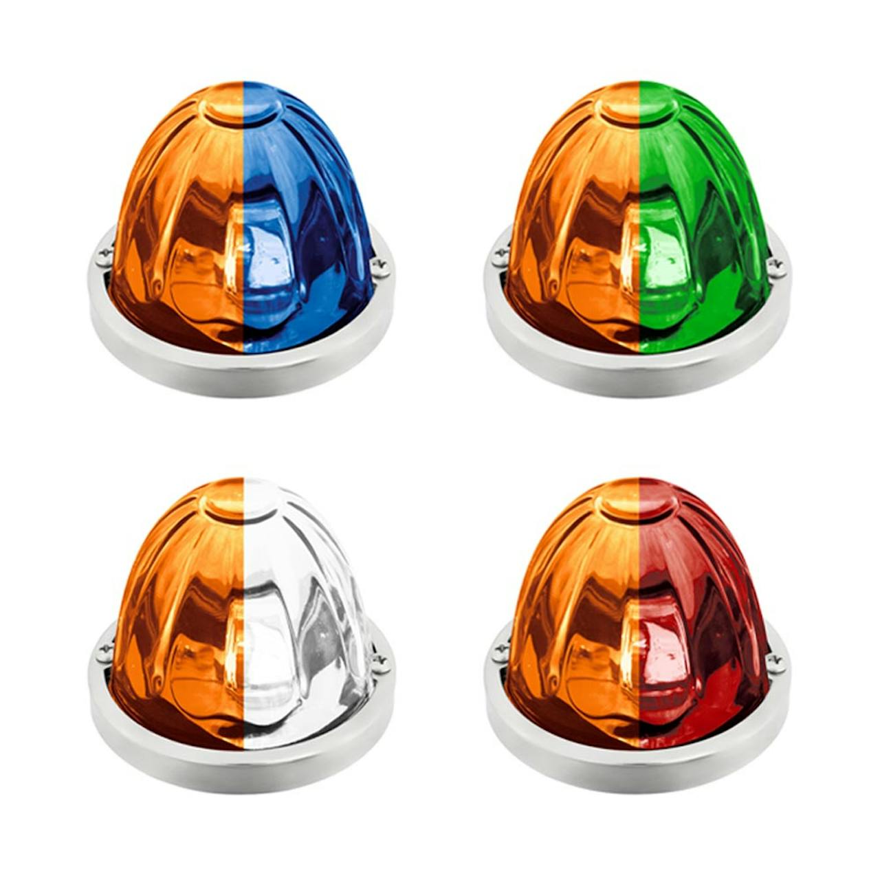 LED 3" Watermelon Double Fury Amber Marker Light | Raney’s