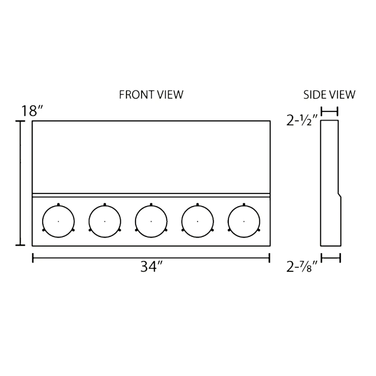 Universal 304 Stainless Steel Tonka Rear Center Panel