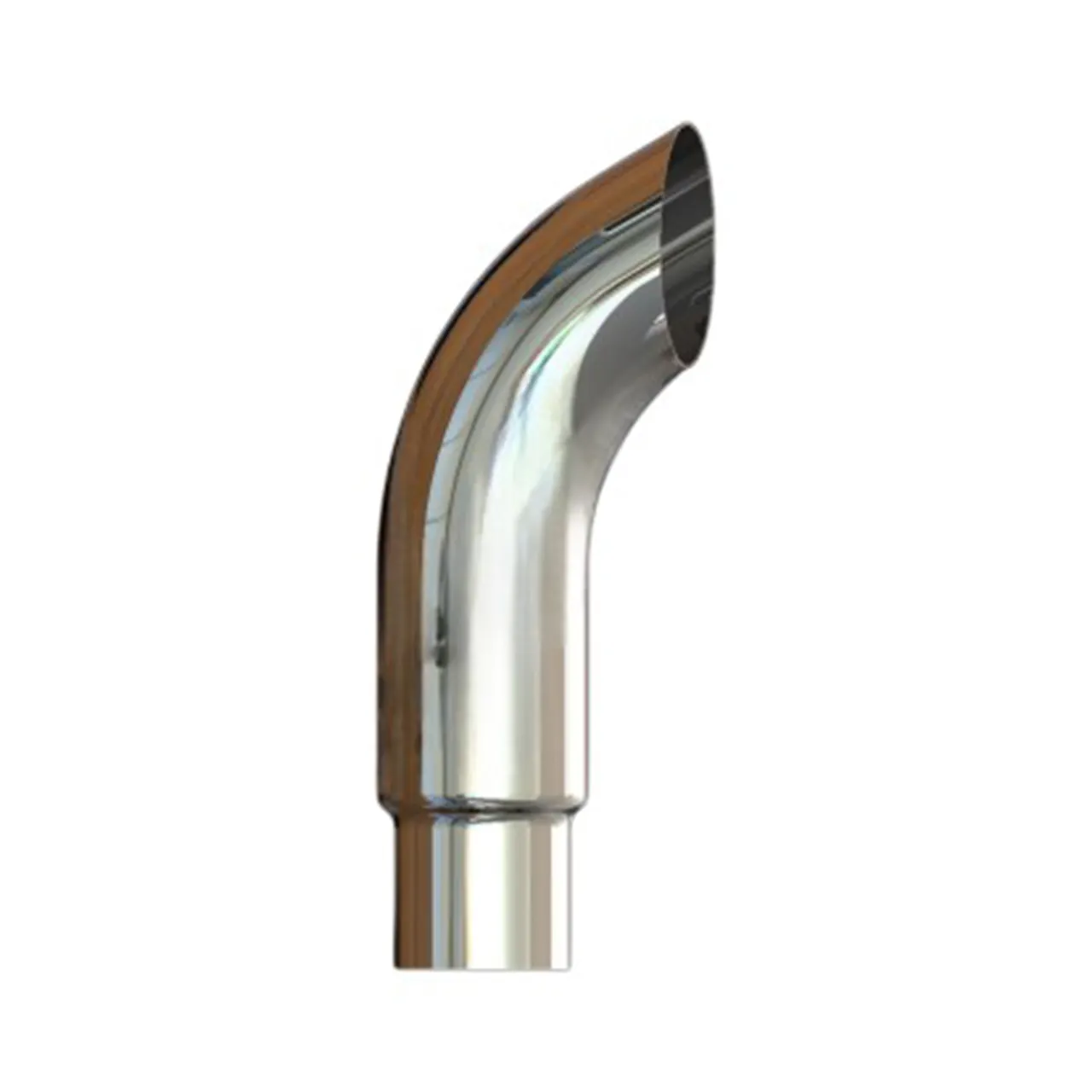 Curved Chrome Exhaust Stack 6" Reduced To 5" | Raney's