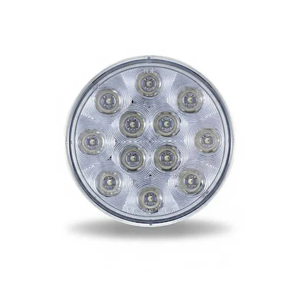 4" Round Clear Red STT LED Light | Raney's