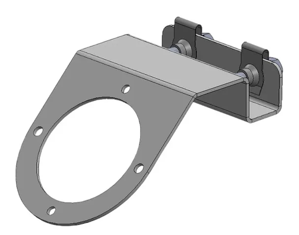 430 Stainless Steel S-Shape Simple Frame Light Bracket With Large Hole