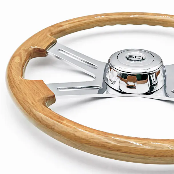 18" Jigsaw Custom Wood SCI Steering Wheel | Raney's