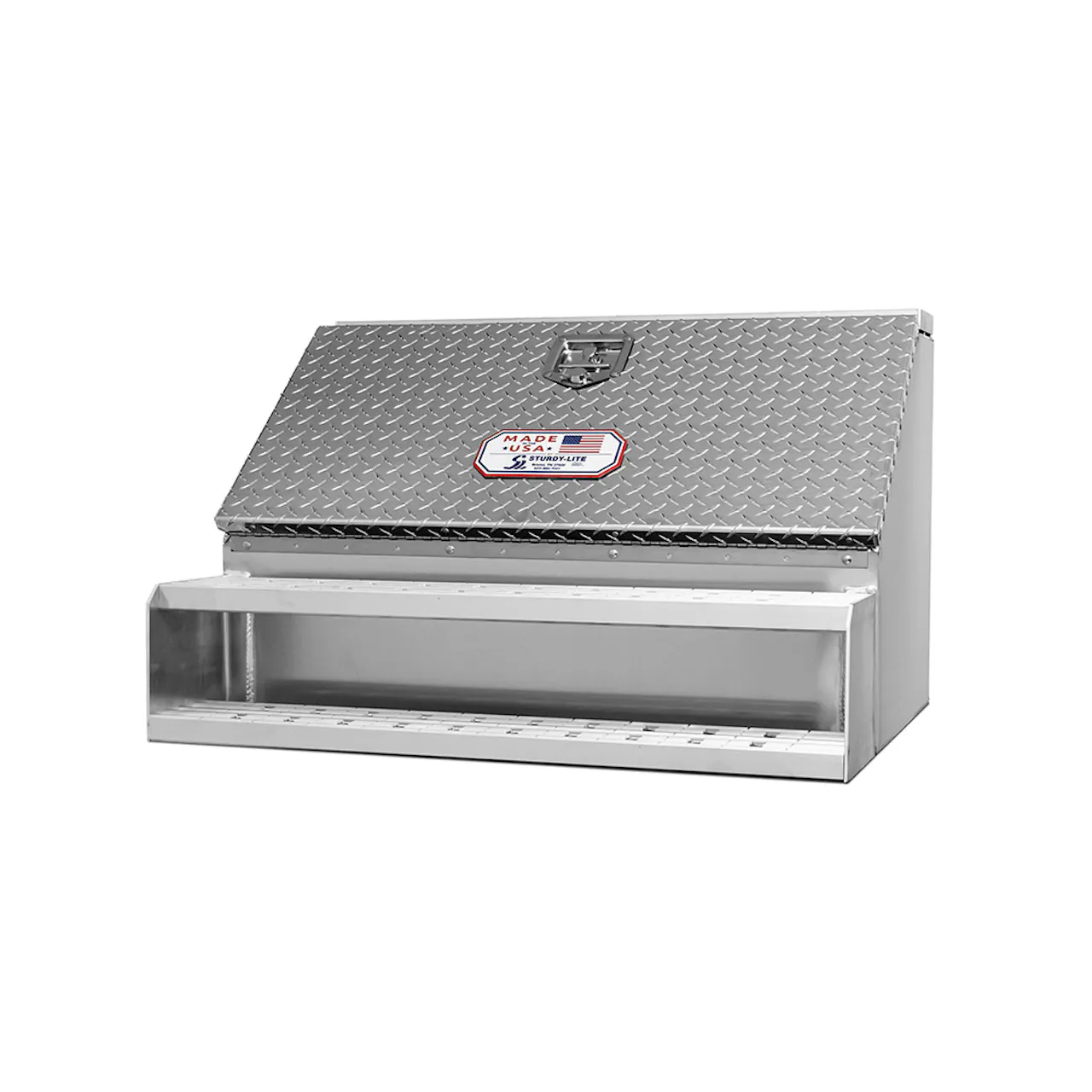 Diamond Plate Aluminum Step Tool Box | Raney s