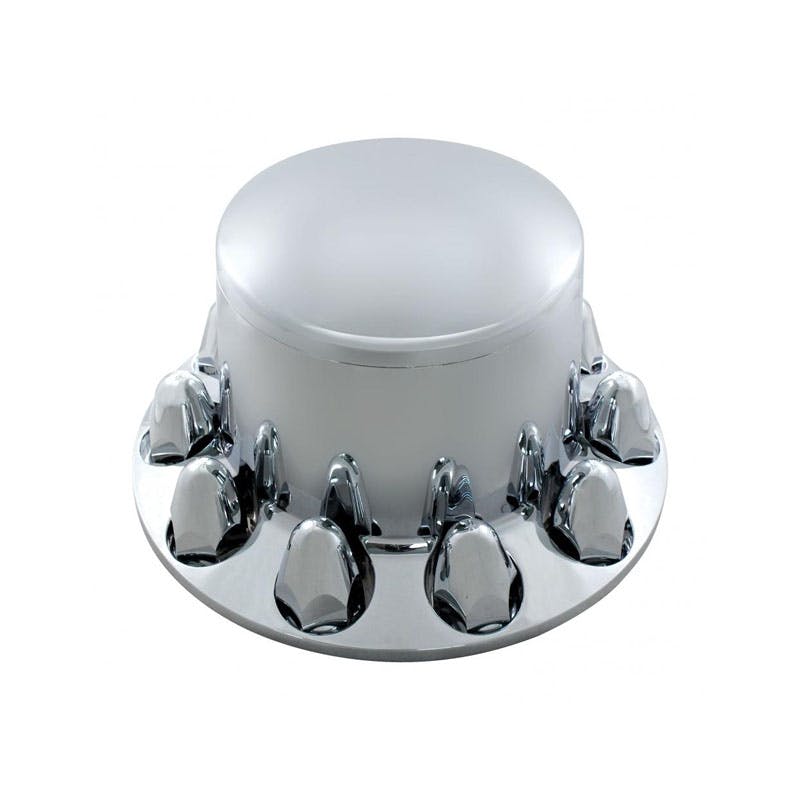 Chrome Rear Axle Wheel Cover With Removable Hubcap & Lug Nut Covers ...