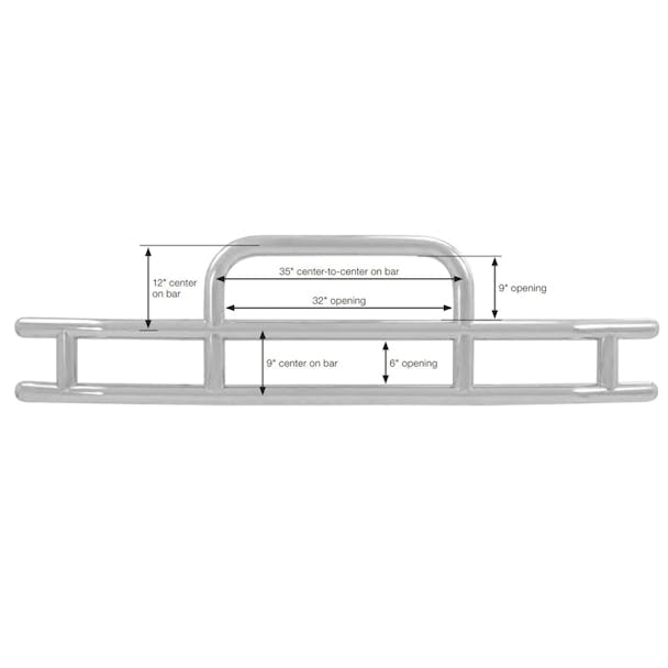 Volvo 2004-2018 VNL VNM VNX VT Tuff Guard Grill Guard - Raney's Truck Parts