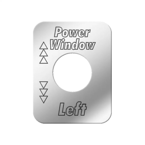 Kenworth Stainless Steel Left Power Window Switch Plate - Raney's Truck ...